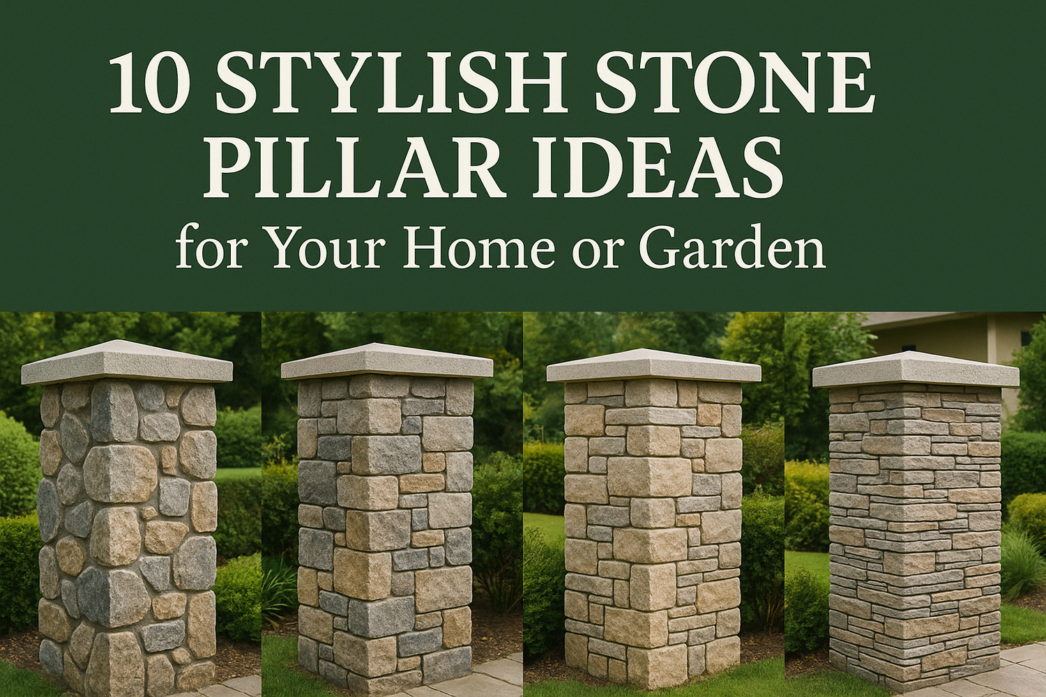 Stone Pillar Ideas for Your Home or Garden 2025 | Best 10 – Dharajyot ...