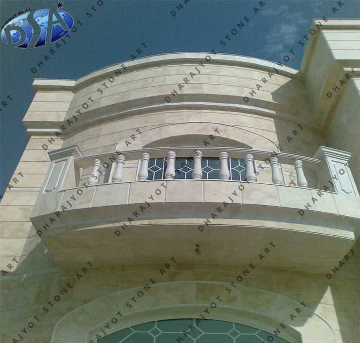 Natural Stone Exterior Custom Wall Clading Elevation – Dharajyot Stone Art