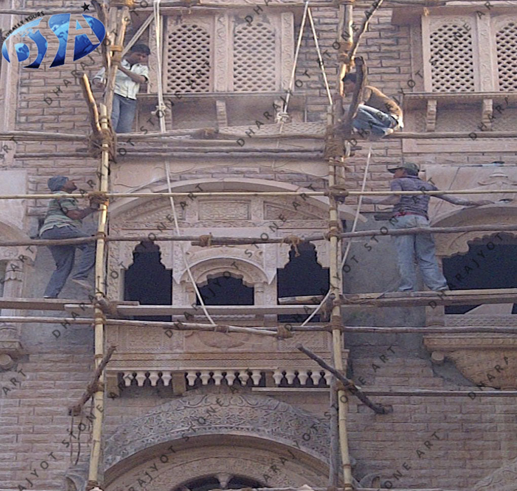 Natural Stone Limestone Elevation Evevation – Dharajyot Stone Art