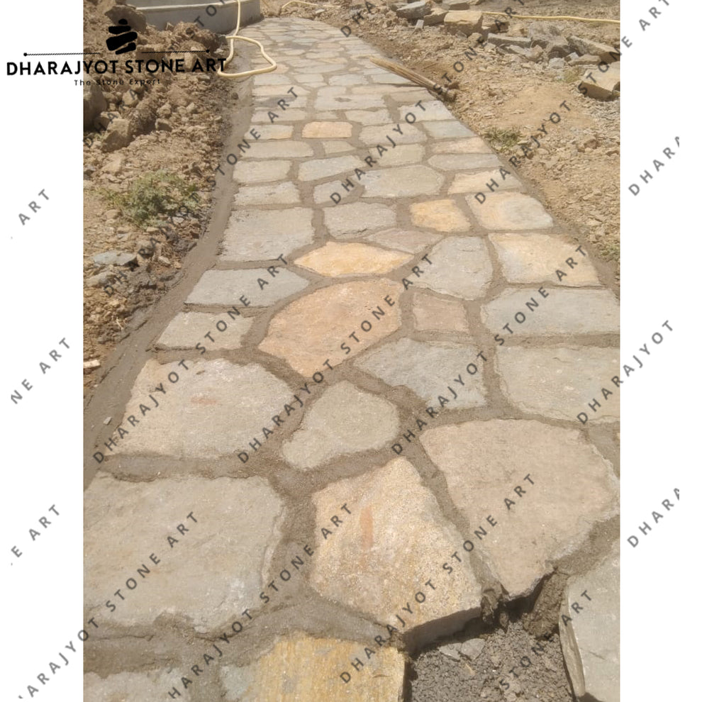Outdoor Natural Stone Cobble Landscaping – Dharajyot Stone Art