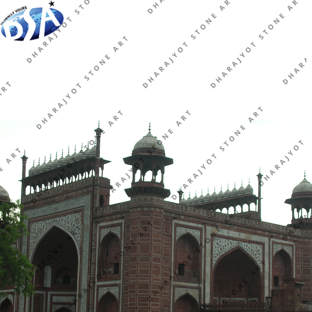 Hand Carved Taj Mahal Gate Gazebo – Dharajyot Stone Art