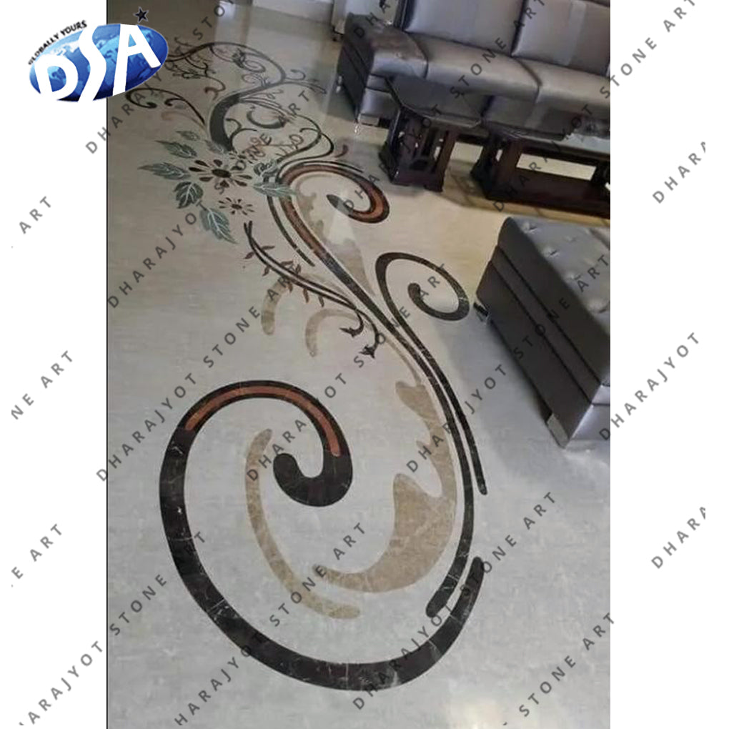 Inlay Flooring Designs for Drawing Room, Living Room, Lobby – Dharajyot ...