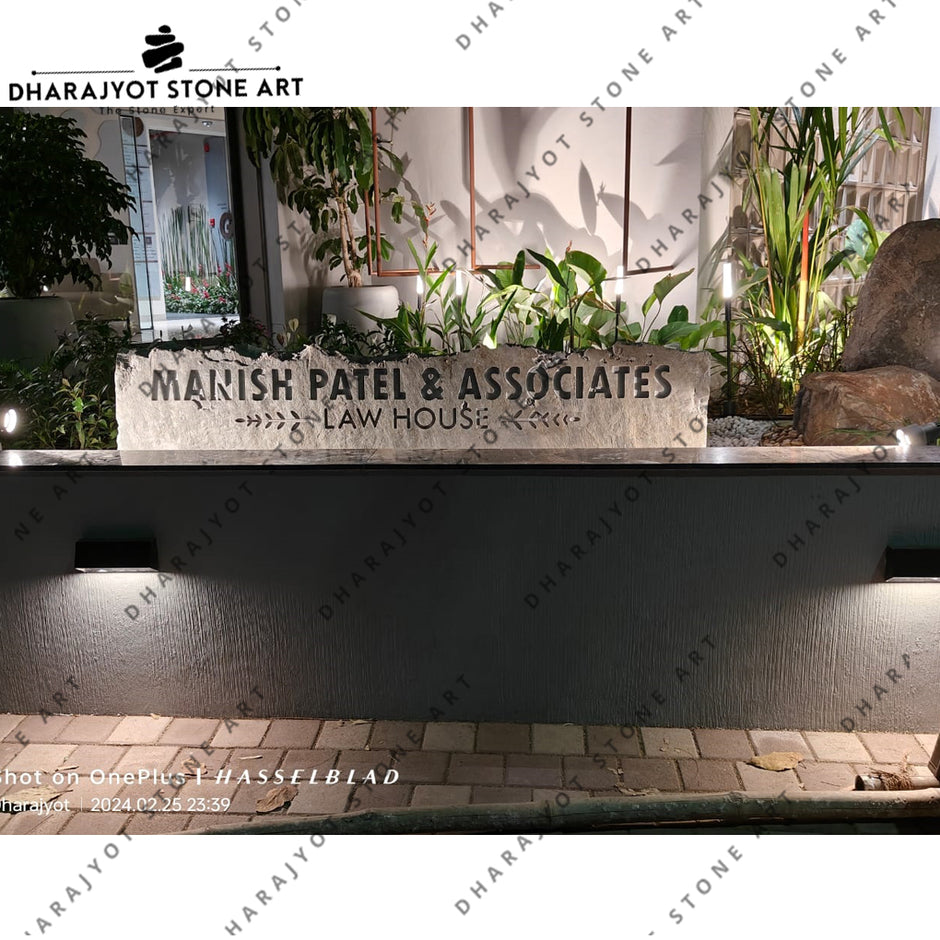 Marble stone name plate online by manufacturer from India – Dharajyot ...