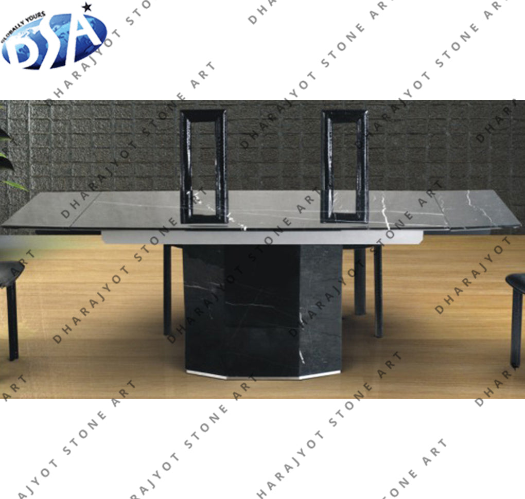 Black Custom Marble Table – Dharajyot Stone Art