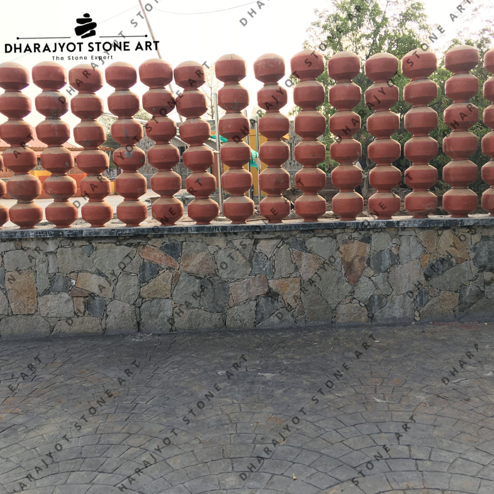 Natural Big Cobble Loose Stone Wall Cladding – Dharajyot Stone Art