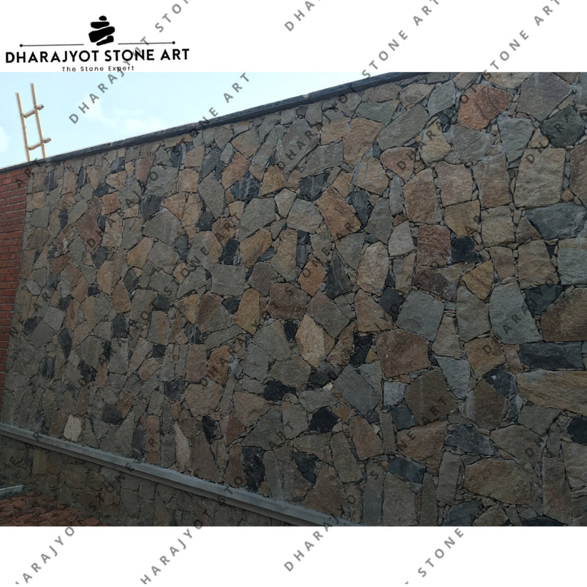 Dark Stone Natural Stone Wall Cladding – Dharajyot Stone Art