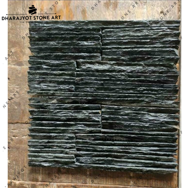Black Stone Wall Panels Wall Cladding – Dharajyot Stone Art